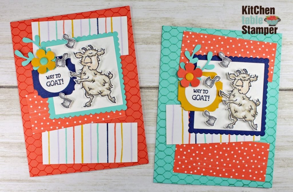 Way to Goat, Cute Fruit Stamp a Stack One Sheet Wonder Design #1