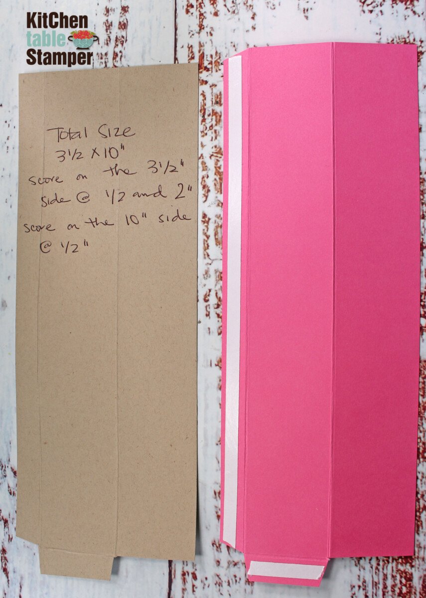 Laffy Taffy Pocket Template and Adhesive Guide - Kitchen Table Stamper