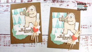Yeti to Party Stamp a Stack - Christmas Yeti Card 2 of 3