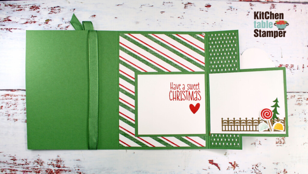 Sweet Gingerbread Flip Flap Fun Fold Christmas Card